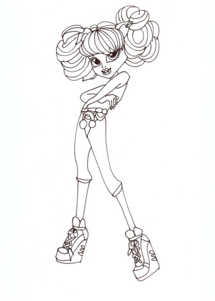 Kids Page: Monster-High-Baby- -COLORING WS Coloring Pages