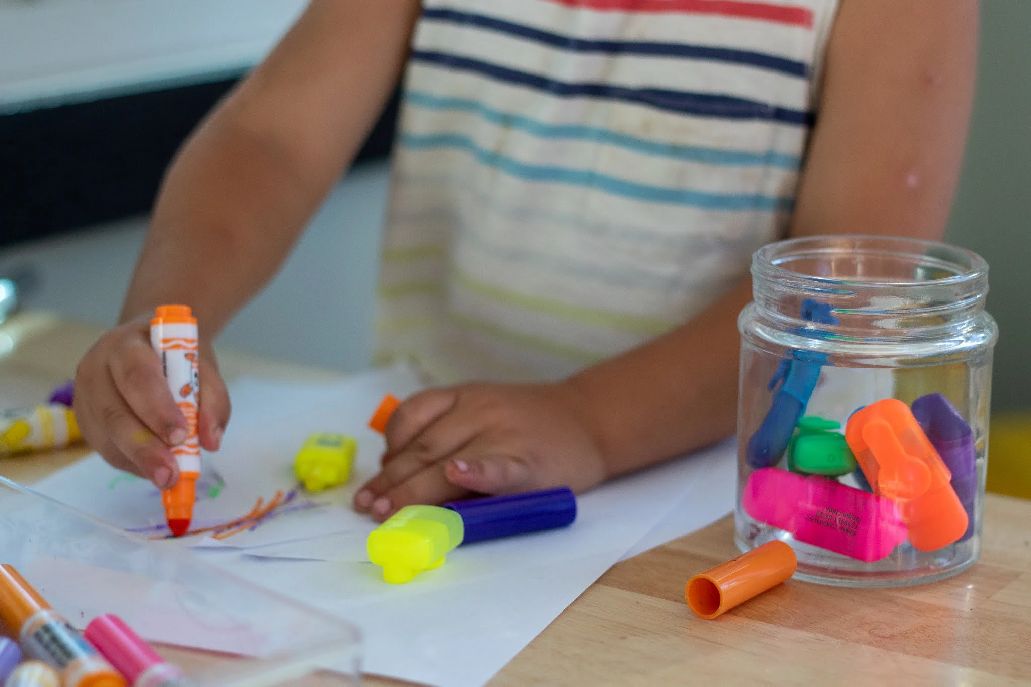 A Few Art Materials at 3-Years-Old