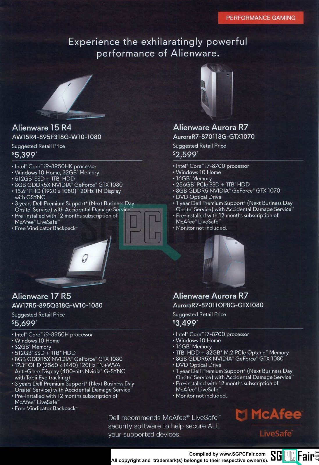 SG PC Fair - Online Brochures, Flyers and Price List: Alienware - The ...