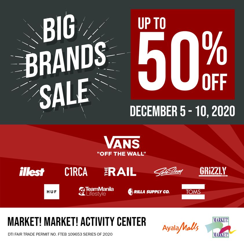 Manila Shopper: Big Brands SALE at Market Market: Dec 2020