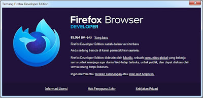 MOZILLA FIREFOX DEVELOPER EDITION 85