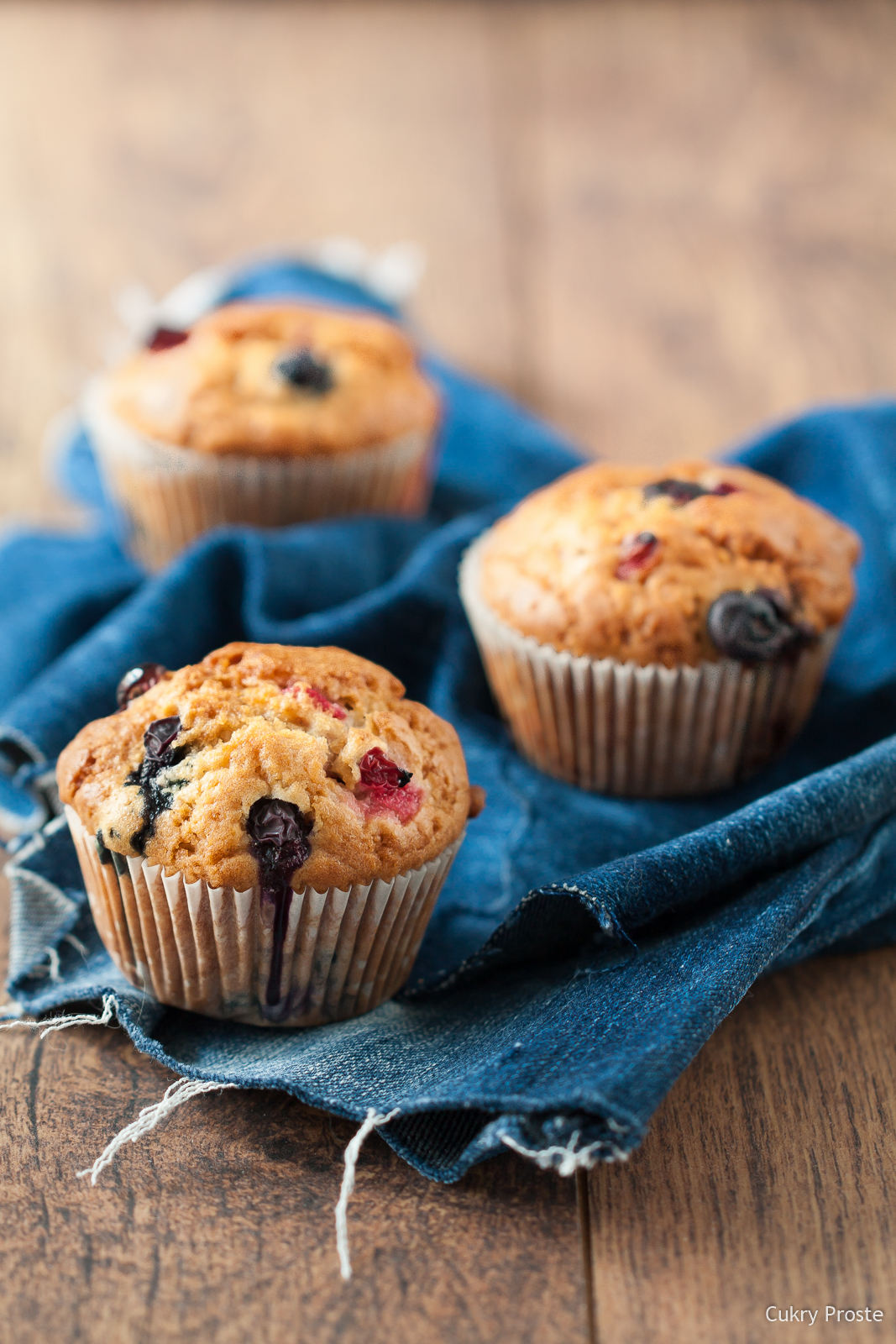 Muffiny z borówką i porzeczką | Cukry Proste