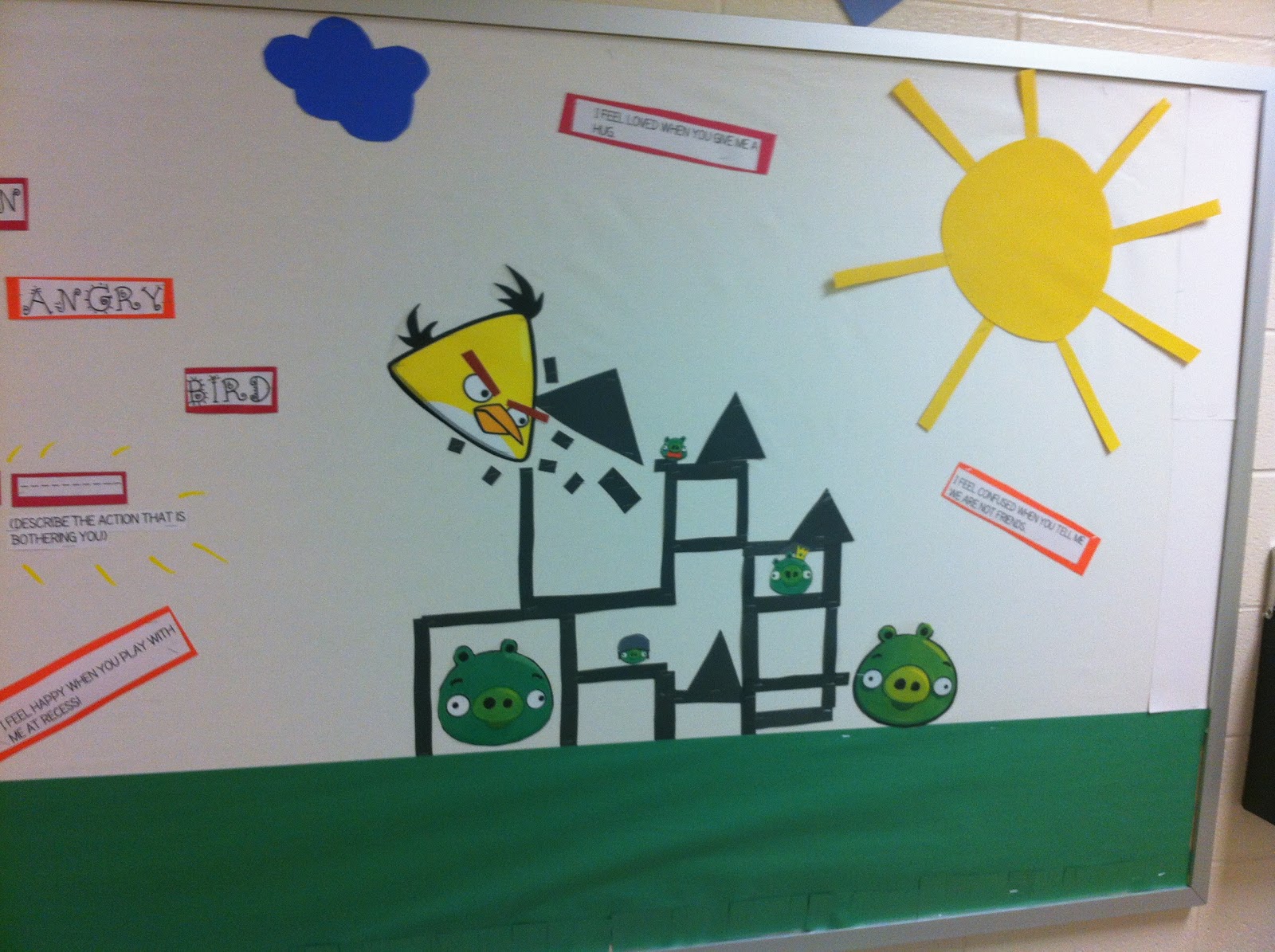 School Counseling Ideas: Don't Be An Angry Bird: Bulletin Board