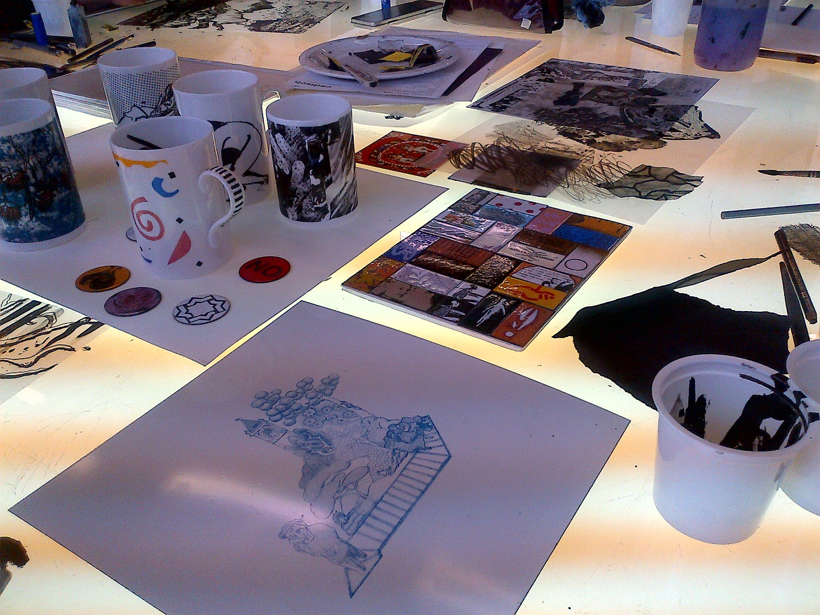 艺 术 领 域: Screen Print - Mark Making