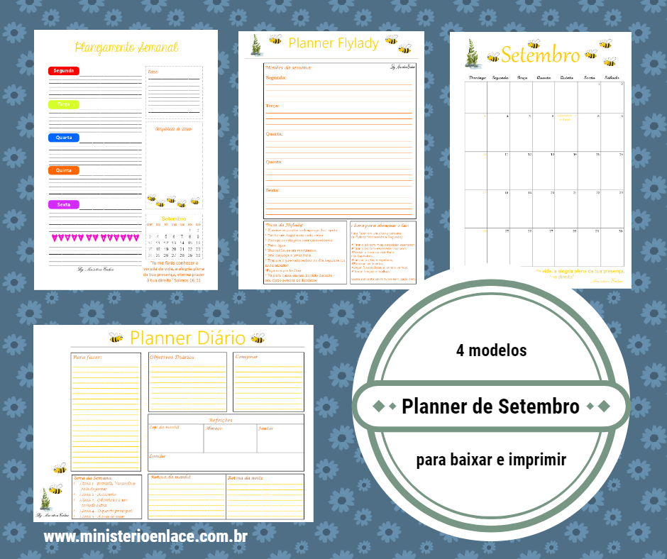 Planner Setembro 2017 - para imprimir