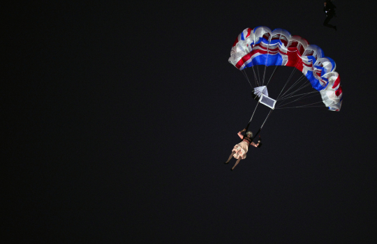 Almost the Local News: Queen's Olympic Skydive