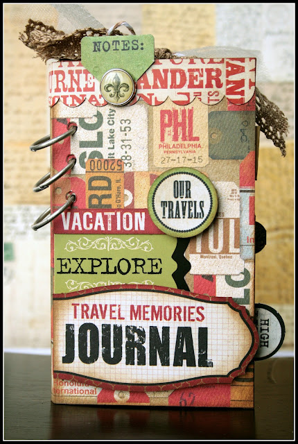 CHerInspirations: Mini travel album with template instructions
