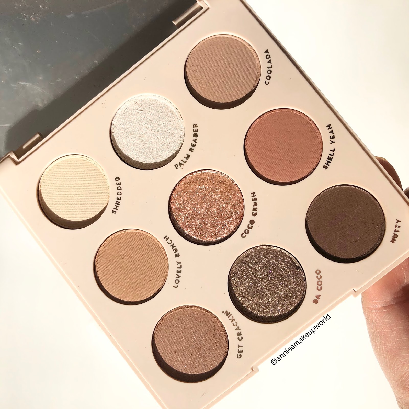 AnniesWorld: Colourpop Going Coconuts Eyeshdow Palette Review & Swatches