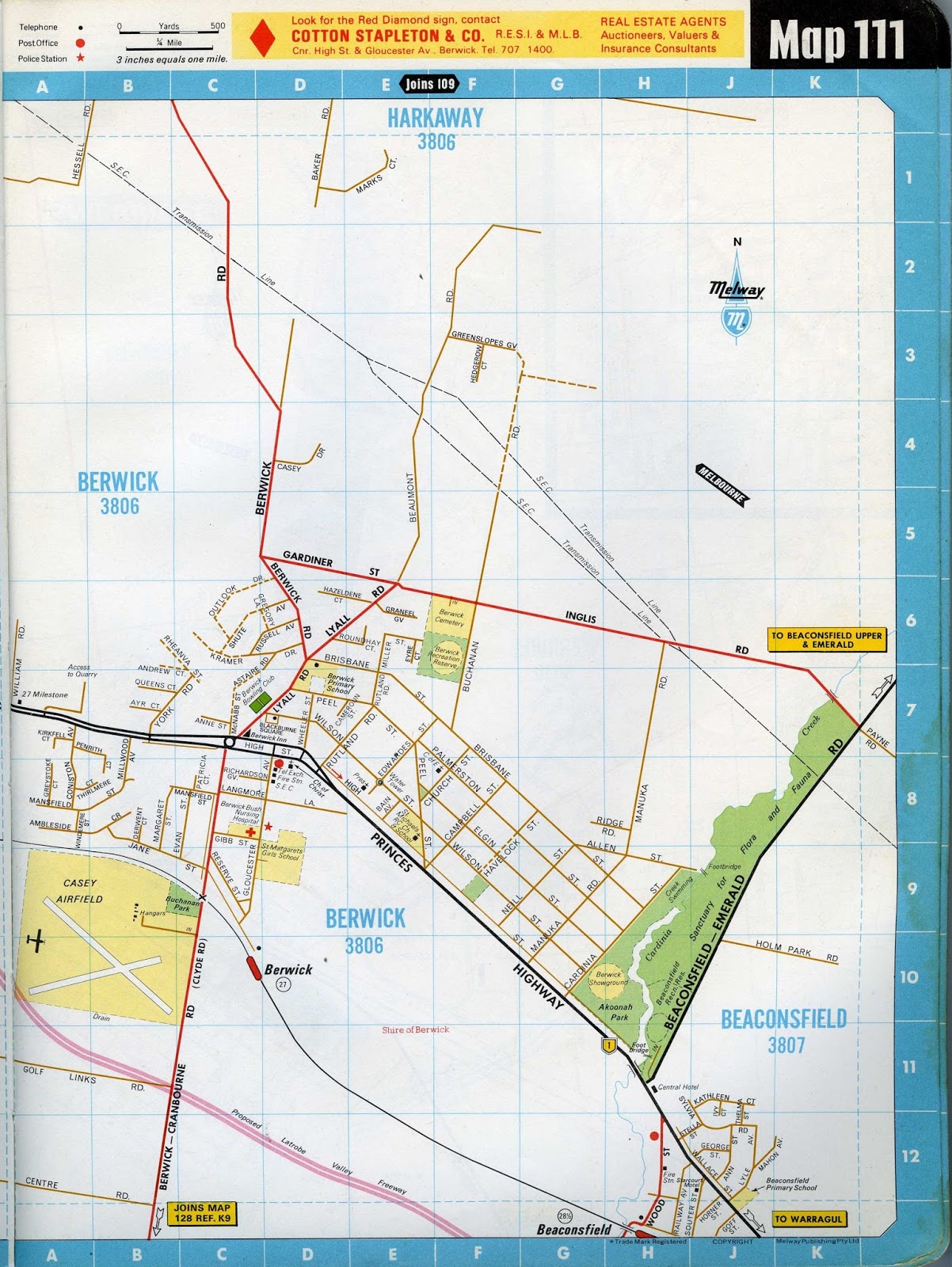 Casey Cardinia - links to our past: Melway edition 6, 1973 - the Casey ...