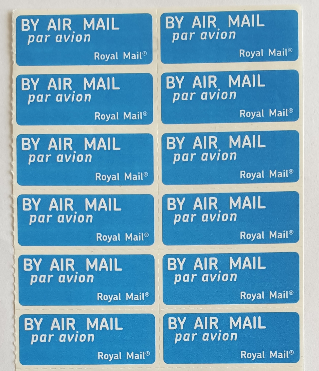 Airmail labels and Postal labels collection blog: England: Airmail labels