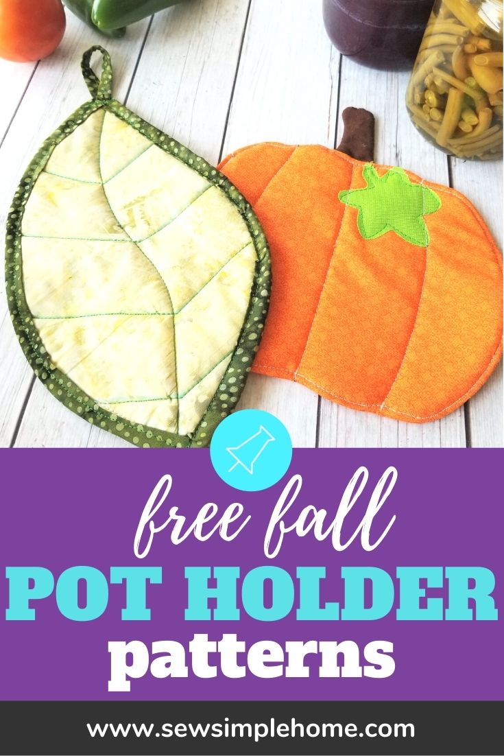 Fall Pot Holder Sewing Pattern | Sew Simple Home