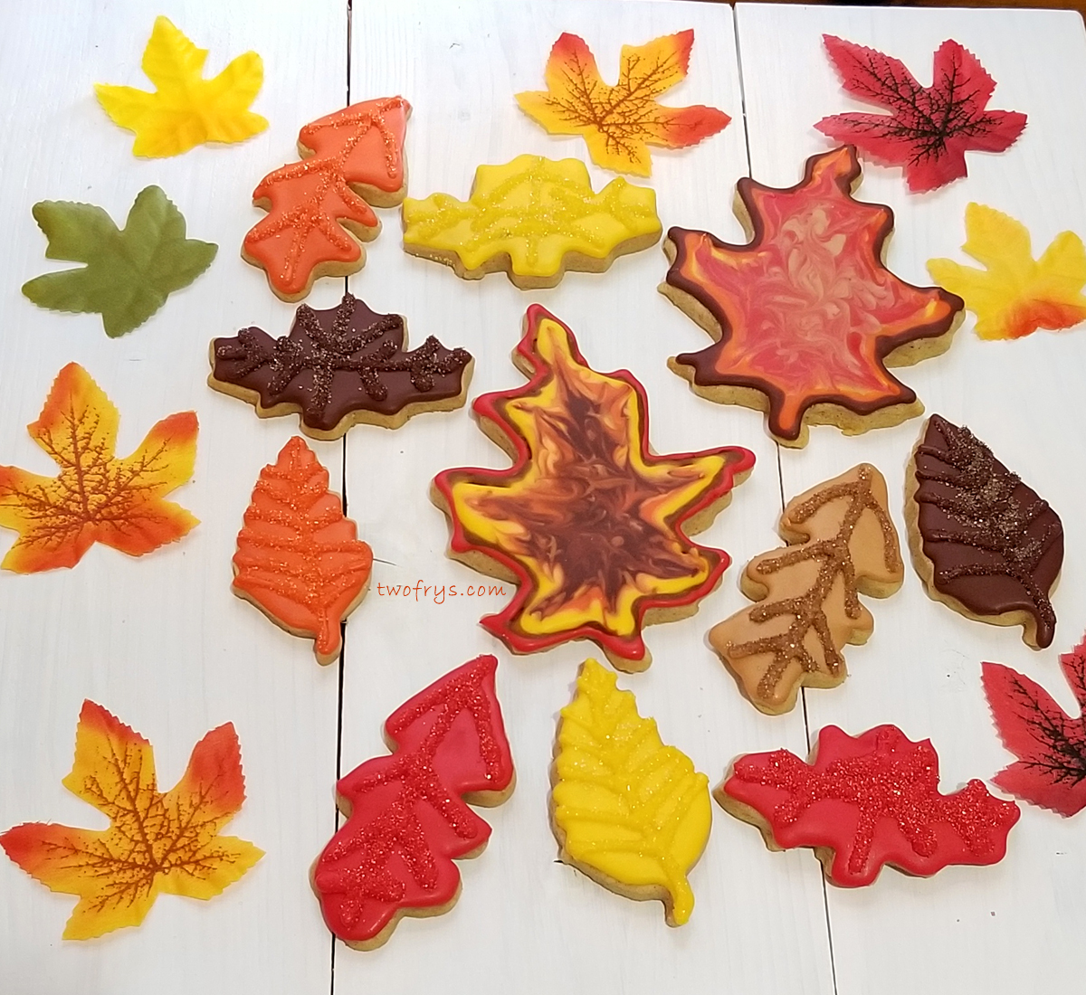 Two Frys: Pumpkin Maple Fall Theme Cookies