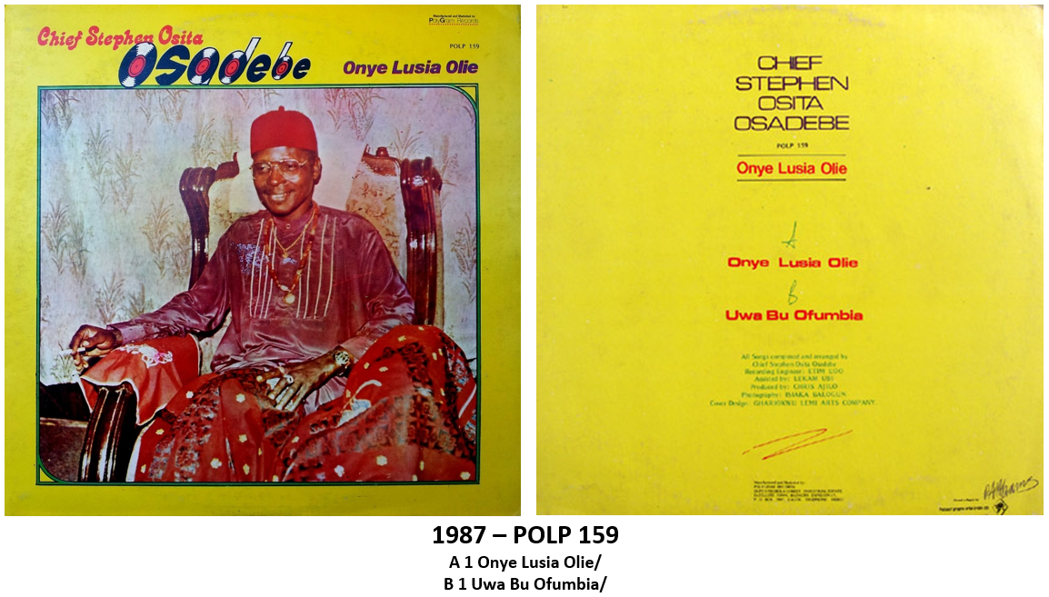 AfricOriginal: Chief Stephen Osita Osadebe: 1936 - 2007