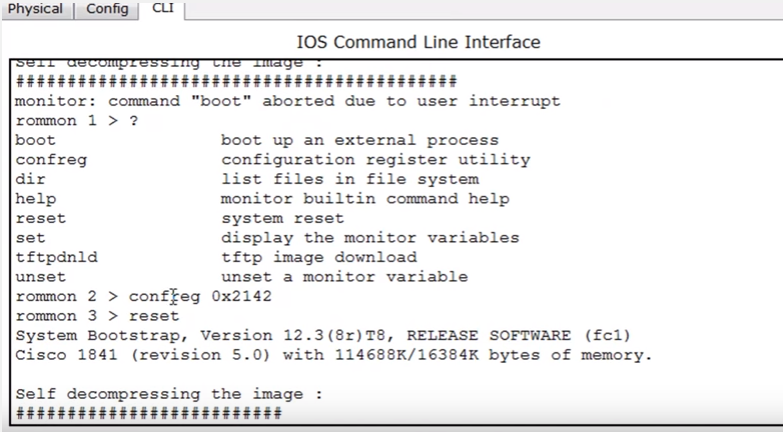 To reset password cisco router | Online Networks Solution