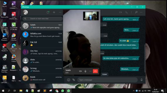 Cara Video Call Atau Voice Call WhatsApp Menggunakan Laptop