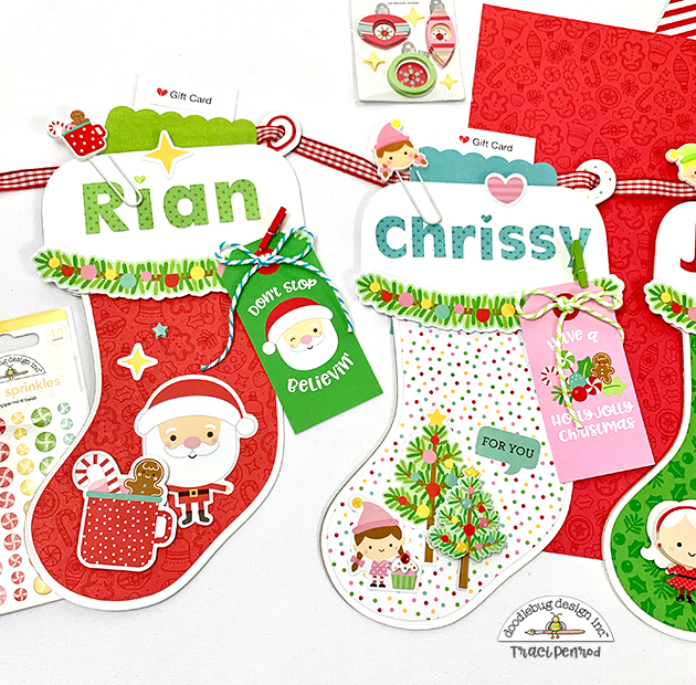 Doodlebug Design Inc Blog: CHRISTMAS MAGIC GIFT CARD BANNER | with Traci