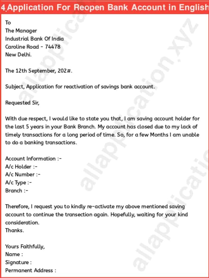 Application For Bank Account Reopen FOR ALL BANKS 5 Samples In Latest Format Allapplication xyz application-for-bank-account-reopen-for-all-banks-5-samples-in-latest-format-allapplication-xyz