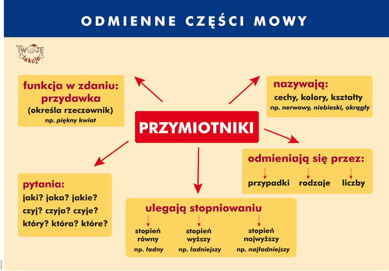 Ściąga dla klasy: PRZYMIOTNIK
