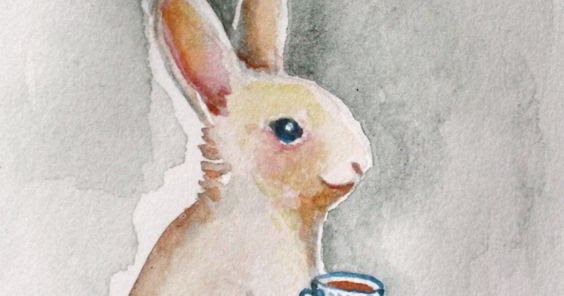 September's Rabbit in Argyle: August Greetings