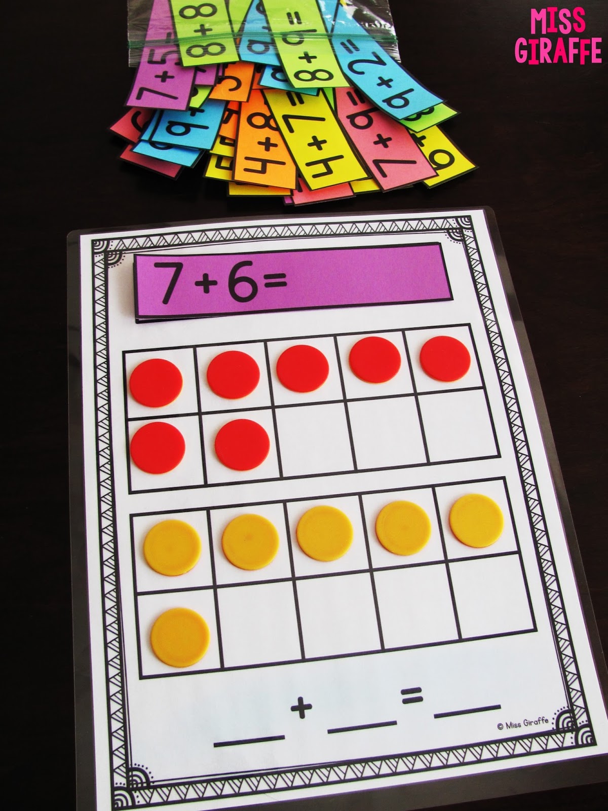 Miss Giraffe's Class: Making a 10 to Add