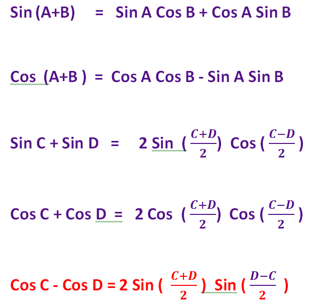 MEMORISE A B AND C D FORMULAS IN TRIGONOMETRY IN AN EASY MANNER ...
