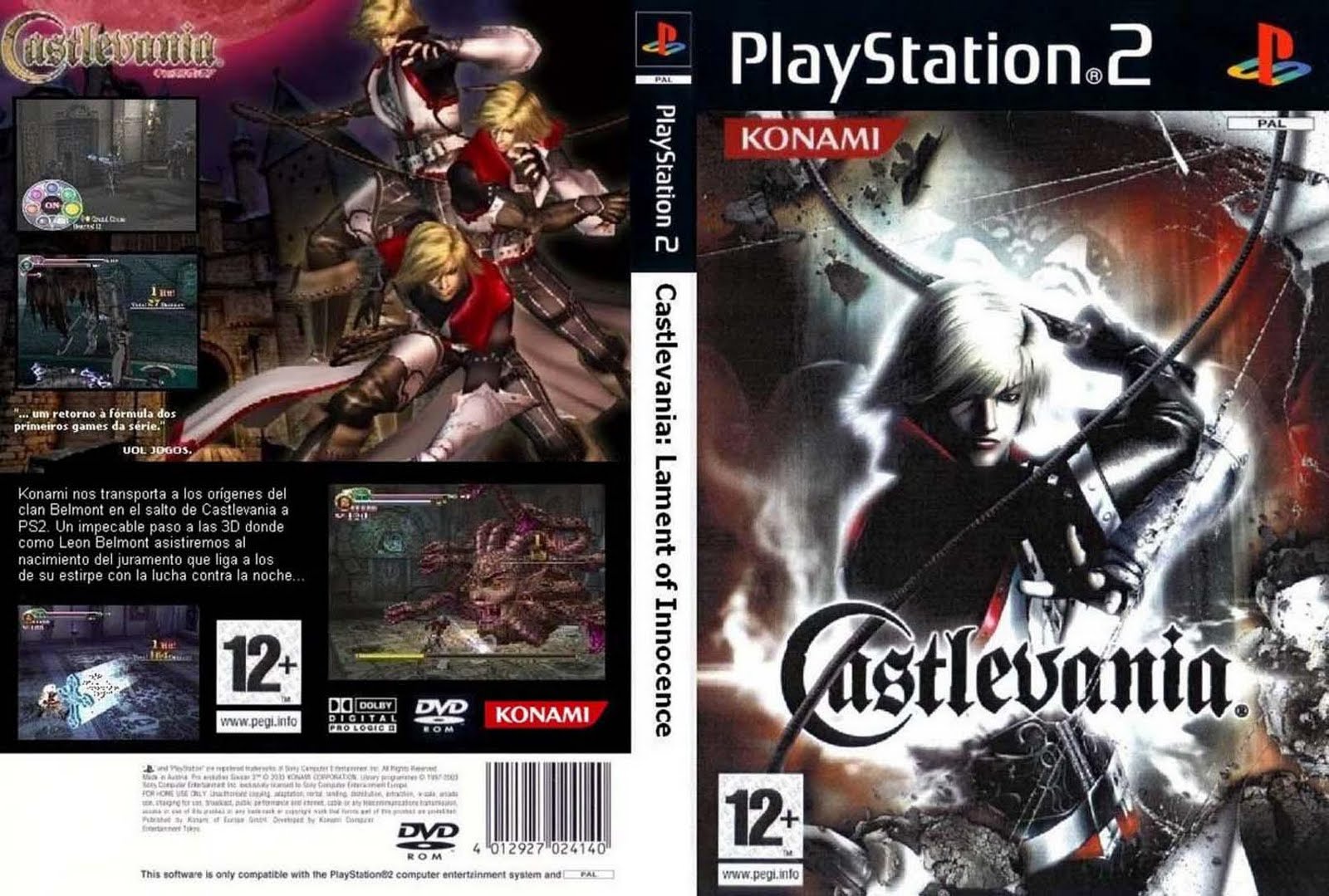 fourRoms: Castlevania Lament of Innocence - PT BR PS2