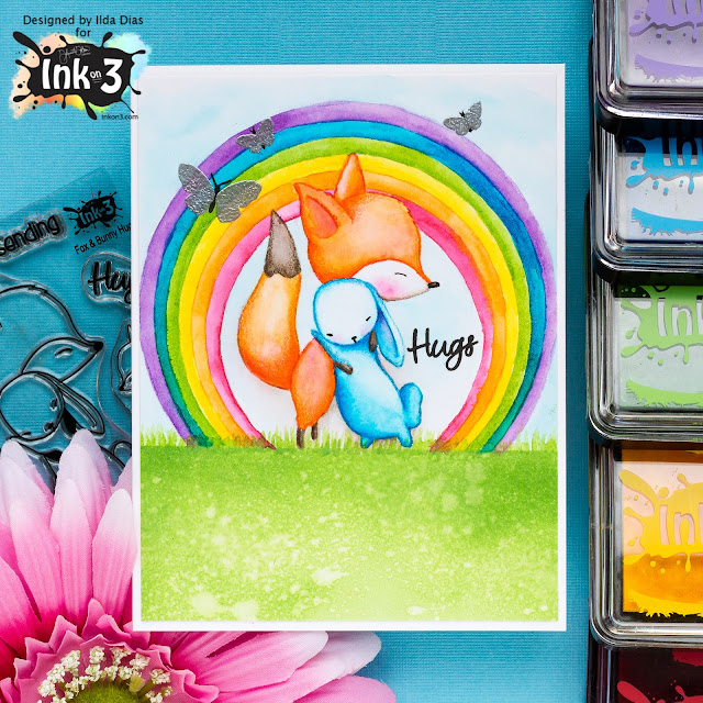 I Love Doing All Things Crafty: Rainbow Hugs Friendship Card | No Line ...