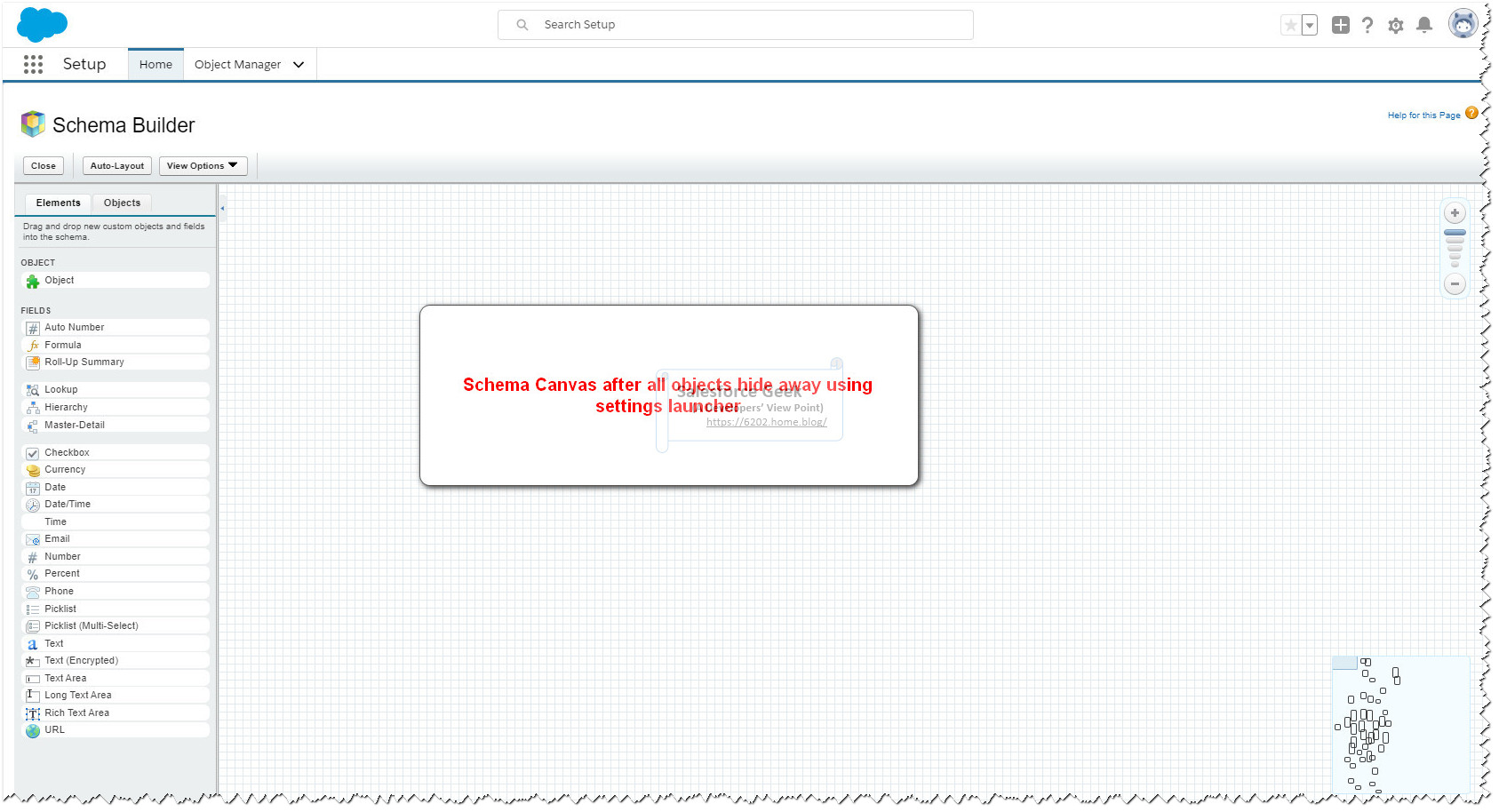 Managing Salesforce SObjects Schema using Schema Builder