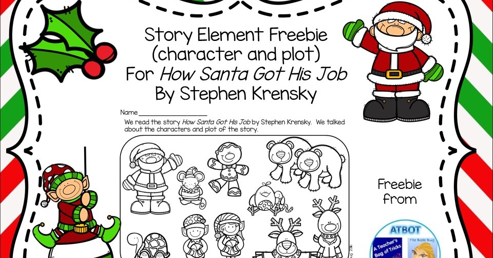Classroom Freebies Too: Christmas Themed Story Elements Freebie