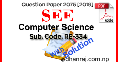 SEE Solved Question Paper Of Optional II Computer Science | 2075 [2019 ...