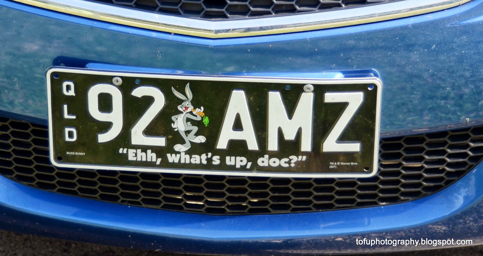 Tofu Photography: Bugs Bunny number plate