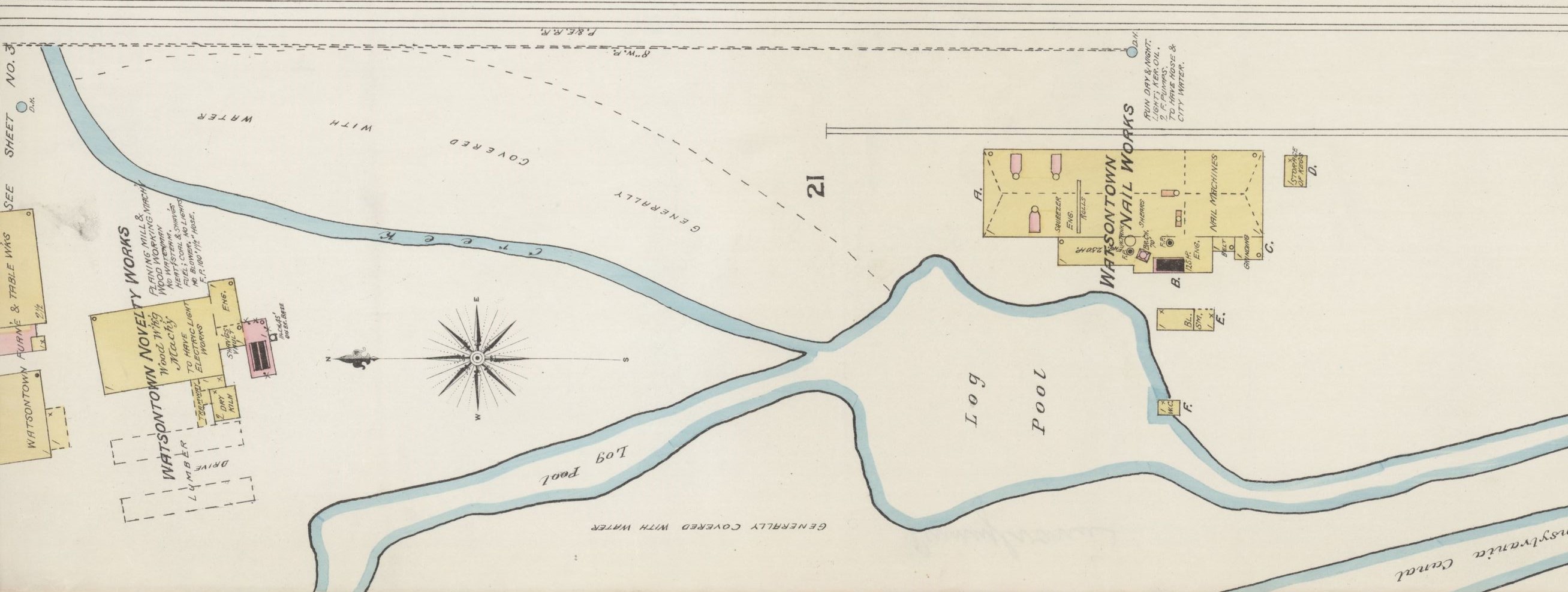Valley Girl Views: The 1883 [Fowler] Map Of Watsontown