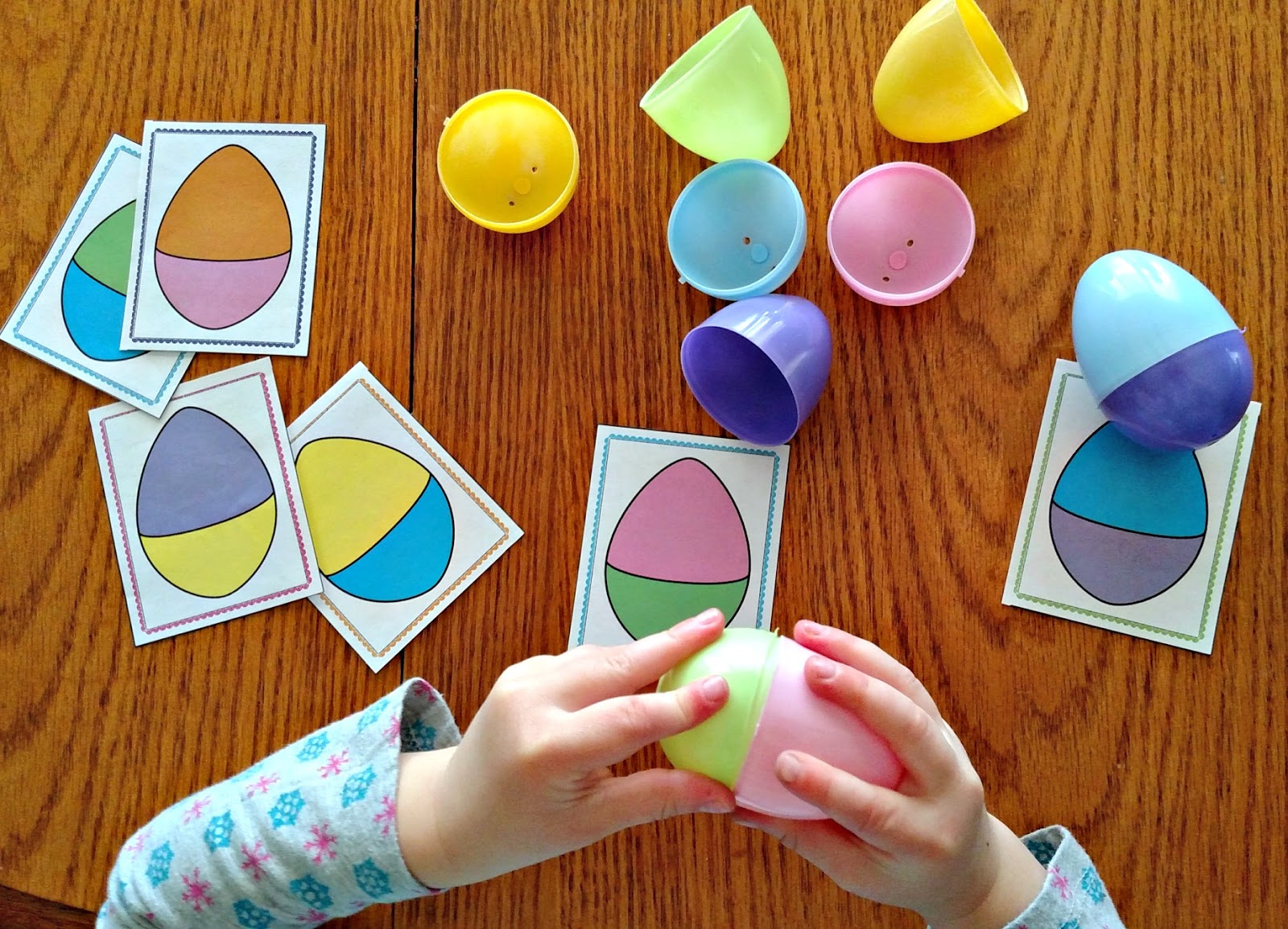 Apples to Applique: Egg Matching and Pattern Activities