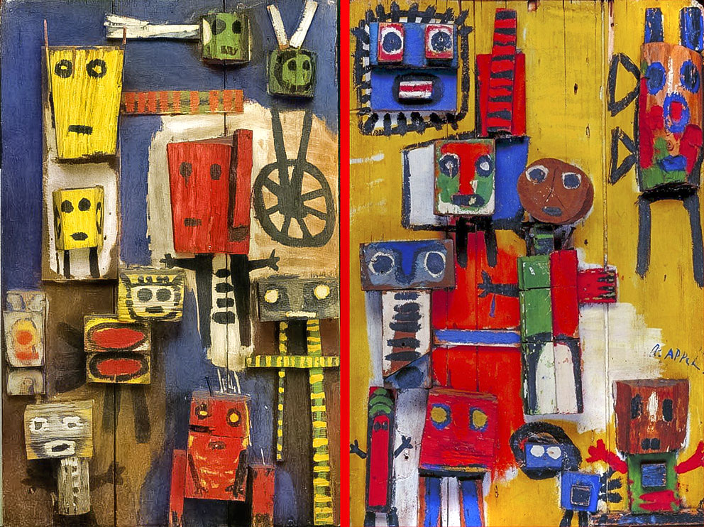 Luz y artes: Karel Appel y su mural censurado sobre "Niños haciendo ...