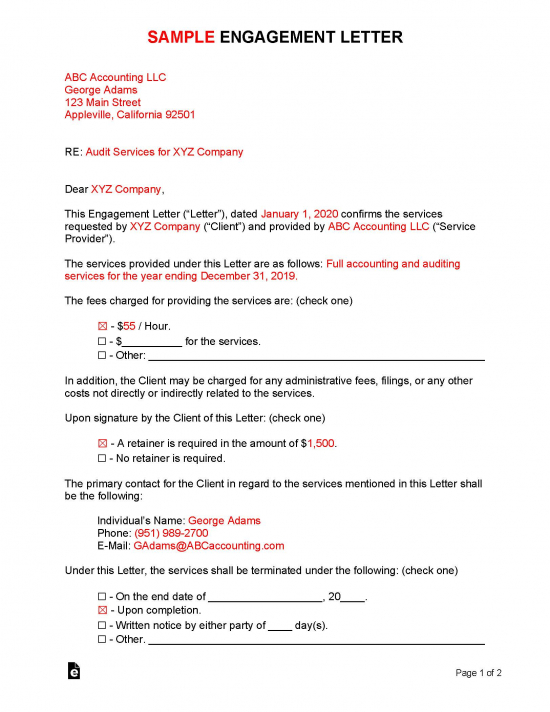 Letter Of Engagement Template For Hiring New Employees ~ Resume Letter