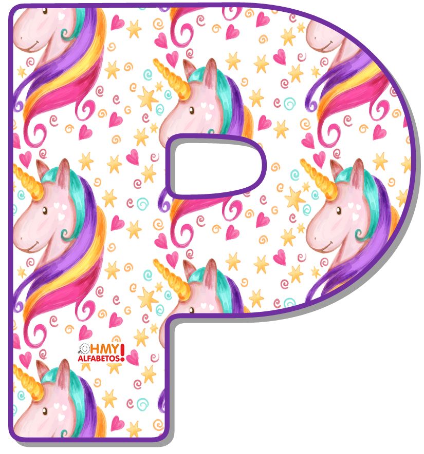 Abc de Unicornio. Unicorn Abc. - Oh my Alfabetos!