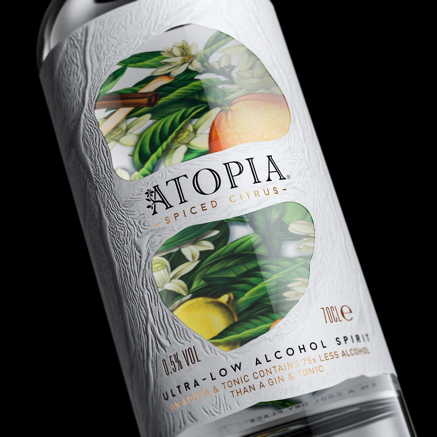Atopia Ultra-Low Alcohol Spirit – Packaging Of The World