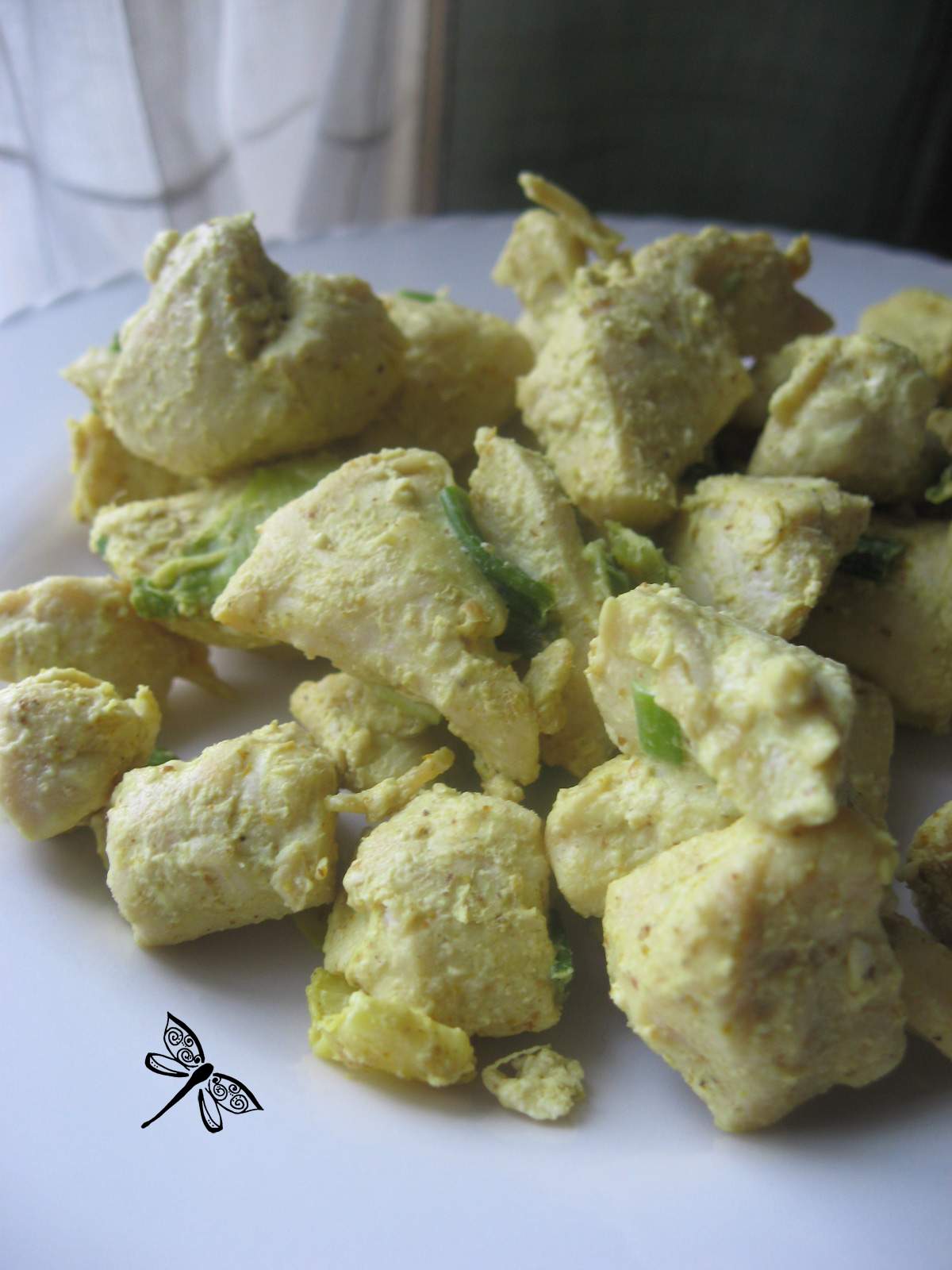 Libellule et ses spatules: Poulet au cari et lait de coco