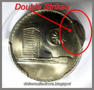 1981-10 CENTS, 20 CENTS DOUBLE STRIKE ERRORS | Error coins
