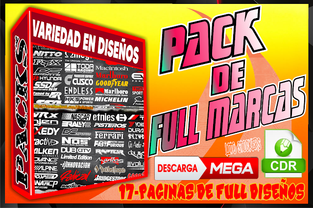 Pack de Colección de Full Marcas Vectores para Plotter de Corte - VENTA ...