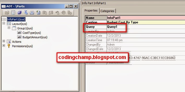 Coding Champ Info Part In Microsoft Dynamics Ax 2012
