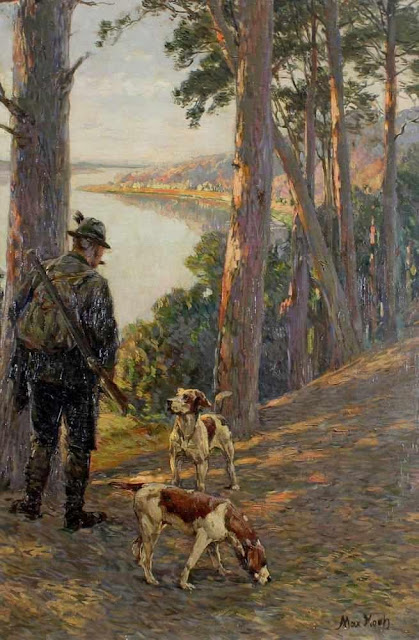 Max Friedrich Koch (1859-1930) Werkverzeichnis: Jäger mit Blick auf ...
