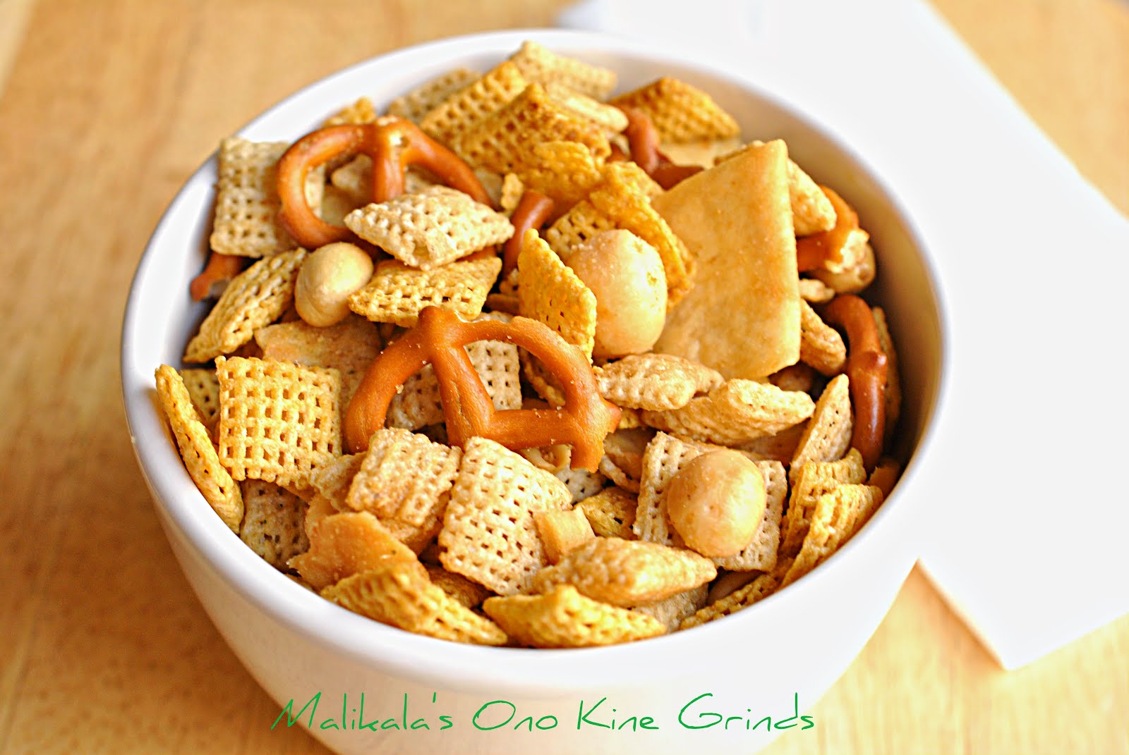 Malikala's Ono Kine Grinds: Chex Mix