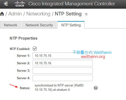 Ansible - 設定 Cisco UCS CIMC NTP 時間校時 ~ 不自量力 の Weithenn