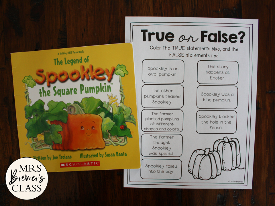 Spookley the Square Pumpkin | Fall Book Activities and Craftivity for ...