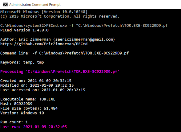 TOR BROWSER FORENSICS ON WINDOWS OS