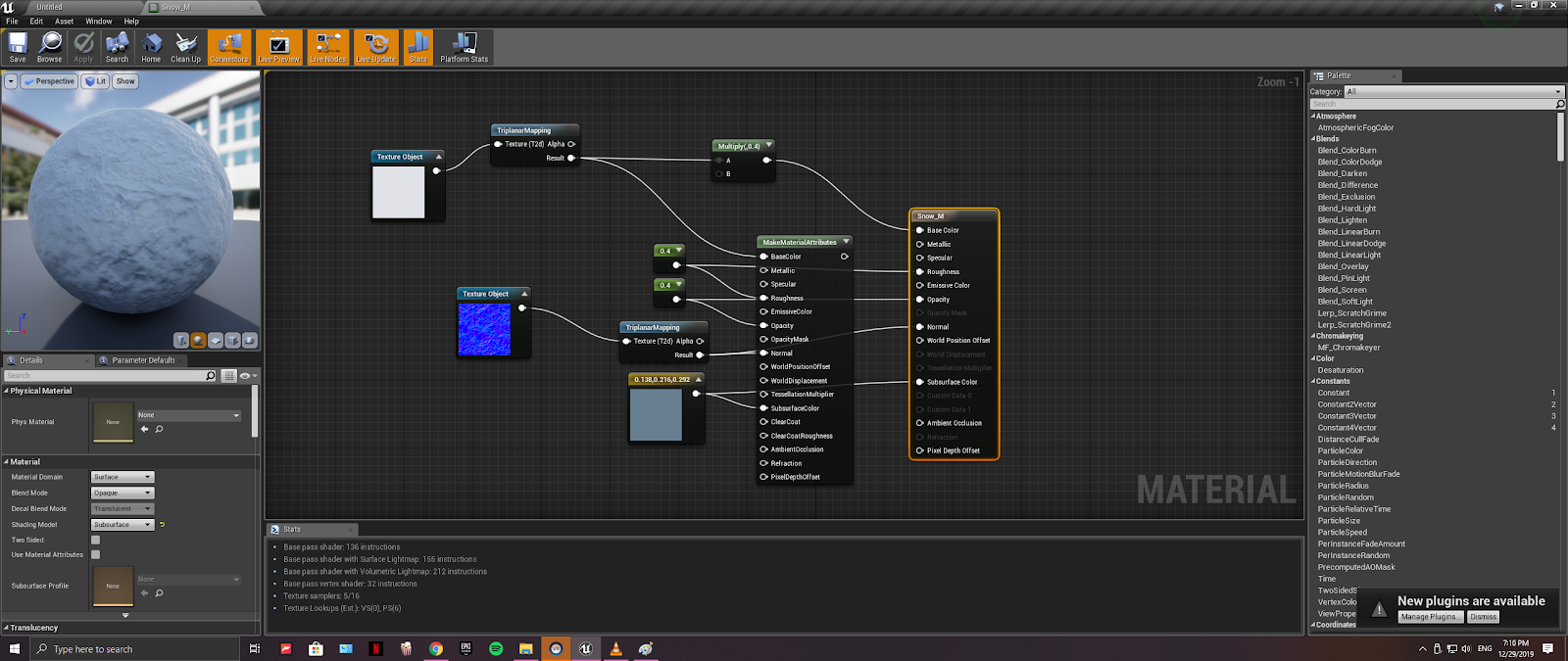 Triplanar Mapping and Height Lerp