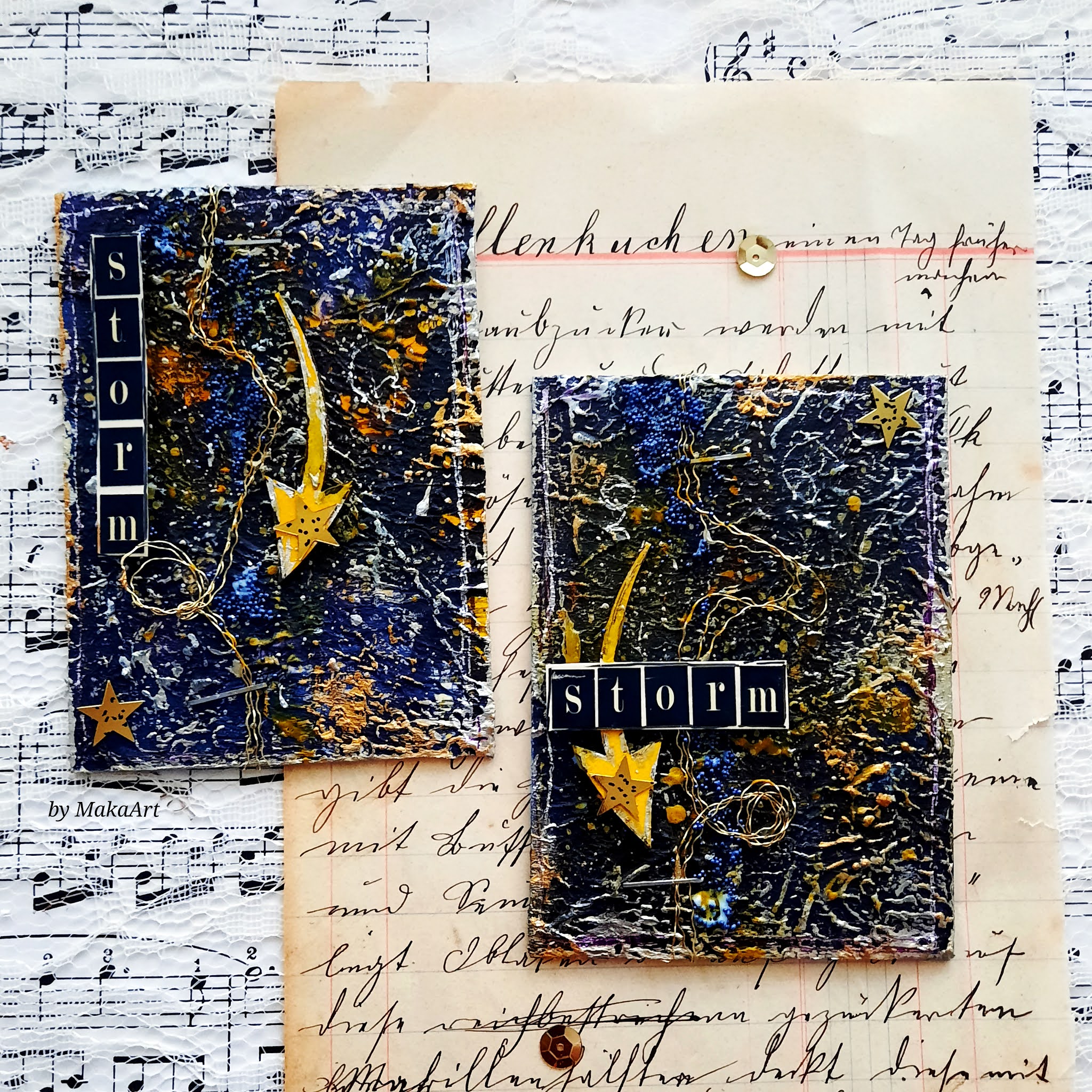 My journey through the mixed media world...: October ATC Theme ...