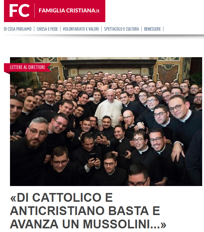 Il nostro concittadino don Angelo Rizzo appare in una foto del numero ...