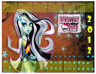 Free Printable Monster High Calendar 2012 | Minister Coloring